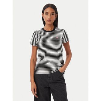 Levi's T-Shirt The Perfect 39185-0087 Schwarz Regular Fit