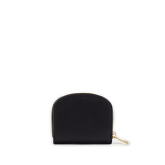 A.P.C. Portefeuille compact Demi lune en cuir