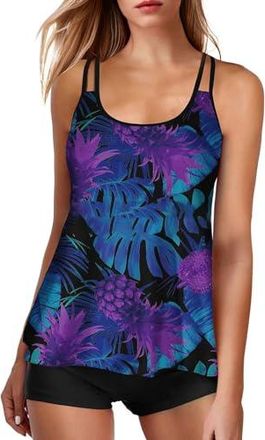 Generic Ensemble tankini pour femme - Maillot de bain deux pi&egrave;ces - Maillot de bain push-up - &Eacute;l&eacute;gant - Simple - Maillot de bain - Maillot de bain sportif rem
