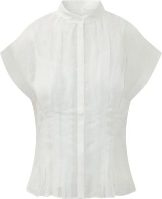 HUGO BOSS Femme, Blouses et Chemises, Blanc, Taille: 42 FR Chemises