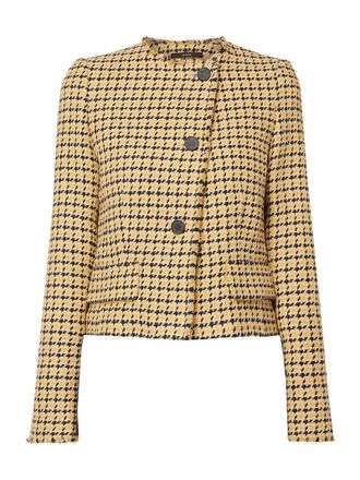 Windsor Blazer aus Tweed mit Pepita-Dessin