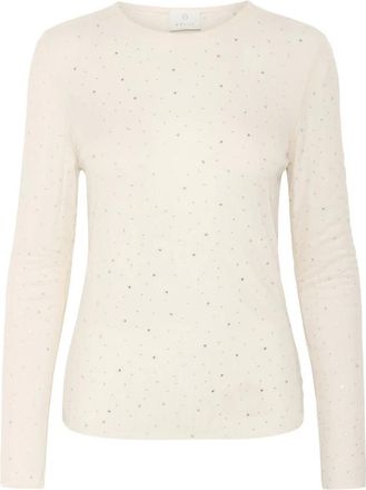 Kaffe Femme, Tops, Beige, Taille: 40 FR Long Sleeve Hauts