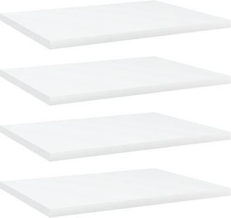 Generic 4X B&uuml;cherregal, Brett Wandboard, Wandregal Regal, Regalboden Wand, Board Ablage, H&auml;ngeregal, Schweberegal, Holzwerkstoff (Wei&szlig; 40x10x1,5cm) (40 x 30 x