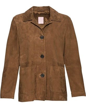 Brigitte von Sch&ouml;nfels Lederjacke Leder-Hemdjacke