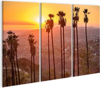 Islandburner Bild Bilder auf Leinwand Griffith Park Los Angeles Kalifornien USA Wandbild Poster Leinwandbild RLA