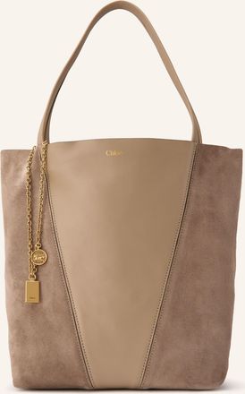 Chlo&eacute; Schultertasche Spin braun