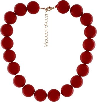 Dansk Copenhagen Lisa 2in1 Resin Halsketten - - Accessories - Damen - Rot - ONE SIZE