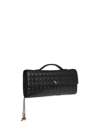 Bottega Veneta Andiamo Clutch - Black