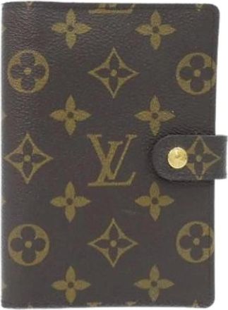 Louis Vuitton unisex, Pre-owned, Brun, Taille: ONE Size Porte-cartes en toile Pre-owned