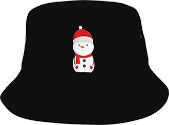 Generic Personnalisé Chapeau de Soleil Bonhomme de Neige Mignon de Noël Pecheur Chapeaux Mode Bobs Homme pour Hommes activités Outdoor