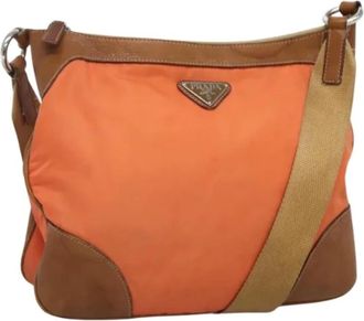 Prada Pre-owned Nylon sacs-prada - Femme - Pre-owned - Orange - Taille: ONE Size