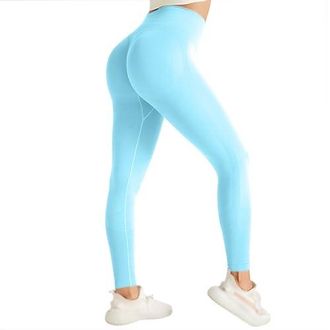 Generic Legging Anti Cellulite FemmeD&eacute;contract&eacute; Unicolore Minceur Taille Haute Lissant Fessier sans Couture Legging de Sport Femme Mode Yoga Base Fitness Pant