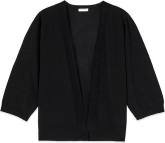 Oltre Femme, Pulls, Noir, Taille: 36 FR Viscose Blend Cardigan