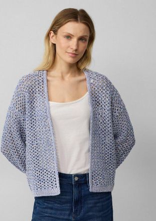 s.Oliver Cardigan Strickjacke Ajour-Strickcardigan aus Baumwollmix
