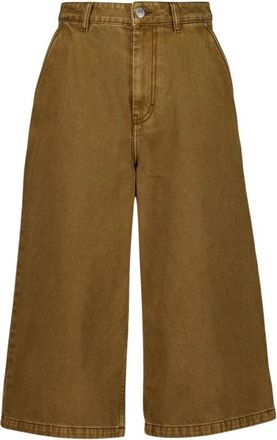 Ami Femme, Jeans, Brun, Taille: W27 Bermuda Large Hazelnut en Coton