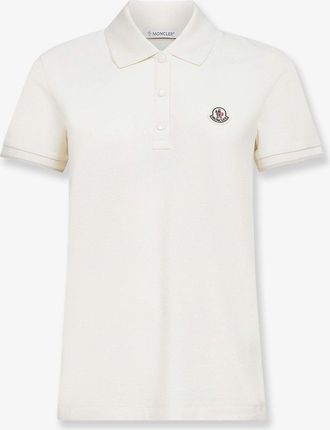 Moncler Cotton Polo Shirt - MONCLER - gender_Woman