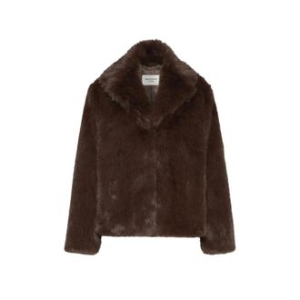 Max Mara Wkiozioso Kurze Kunstfelljacke - - Jackets - Damen - Braun - 2XS