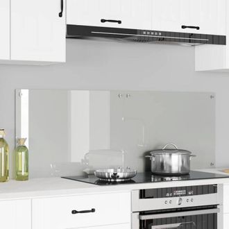 vidaXL K&uuml;chenr&uuml;ckwand Transparent 70 x 50 cm Geh&auml;rtetes Glas vidaXL