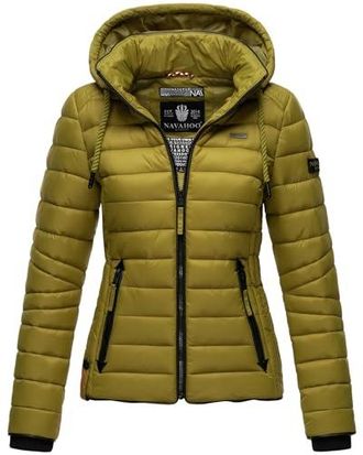Navahoo B650 Veste matelass&eacute;e pour femme, veste de transition, pour printemps, vert mousse, S