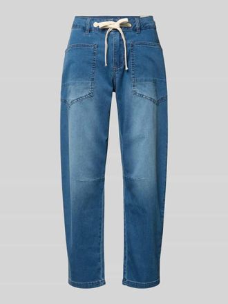Buena Vista Barrel Fit Jeans mit Schn&uuml;rung