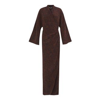 Cortana Karlie- Seidenkleid hoop print- - - Dresses - Damen - Rot - S
