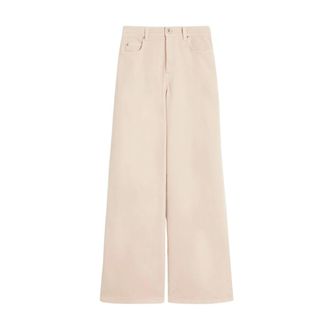 Max Mara Femme, Pantalons, Beige, Taille: 34 FR Wkdmedina Wide Pantalons