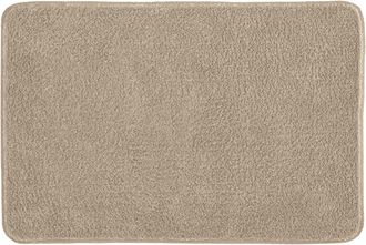 Kleine Wolke Badteppich Ricco mit 65 x 115 cm in Taupe aus 100% Polyester