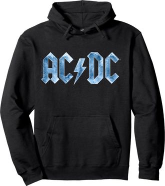 AC/DC Offizielles AC/DC Blue Ice Logo Band Pullover Hoodie