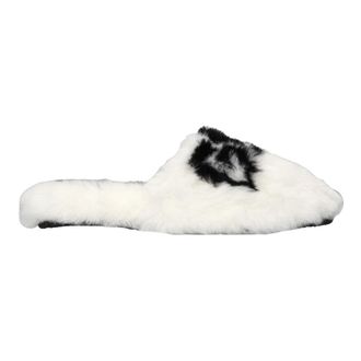 GCDS Faux Fur Hausschuhe - - Shoes - Damen - Wei&szlig; - 35 EU