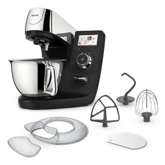 T-fal I-Coach Touch K&uuml;chenmaschine, 1200 W, 21 Auto-Programme, inkl. Back-Zubeh&ouml;r und App, intuitives Coaching, personalisiertes Erlebnis, Touchscreen, Schw