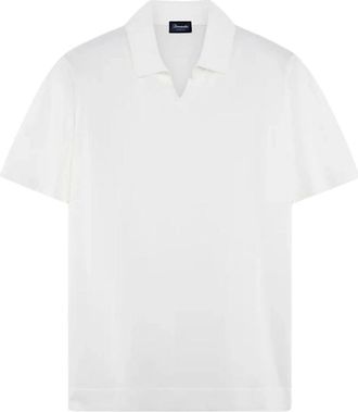 Drumohr Homme, Tops, Blanc, Taille: XL Polo Frosted