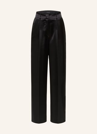 Luisa Cerano Luisa Cerano Marlenehose Aus Satin Mit Galonstreifen schwarz
