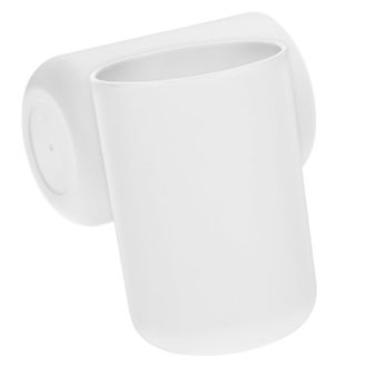 NUOBESTY Homoyoyo 2 St&uuml;ck Zahnb&uuml;rstenbecher 300ml aus Bpa Freiem PP Kunststoff Wei&szlig; Mundsp&uuml;lbecher und Badezimmerbecher Vielseitig Nutzbar Leicht und Langlebig