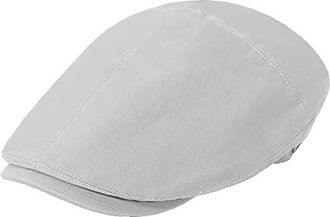 ZLYC Homme Eté Casquette Béret Plate Chapeau Plate(Uni Gris)