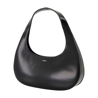 Coperni Womens Loup Swipe Shoulder Bag Black Calfskin