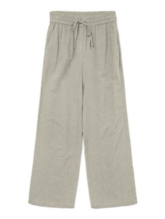 Vero Moda Schlupfhose VMCAIA MW WIDE PANT WVN NOOS Baumwollmischung, oversize, mit Leinen