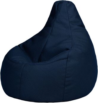 Icon Brand Performance Mesh Gaming Sitzsack, Marineblau, Webstoff, Sitzsack Erwachsene mit F&uuml;llung, Bean Bag, Gaming Stuhl, Lounge Sessel, Lounge Stuhl, Schlafzi