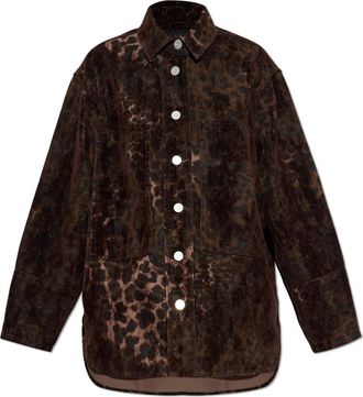 AllSaints Femme, Blouses et Chemises, Brun, Taille: 40 FR Eden Shirt