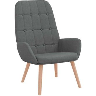 vidaXL Relaxsessel Dunkelgrau Stoff - Vidaxl