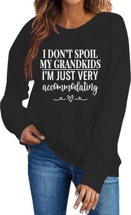 Generic Sweatshirts pour femmes UK sweatshirts pour femme imprim&eacute; graphique haut surdimensionn&eacute; col rond manches longues automne hiver d&eacute;contract&eacute; confortable