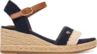 Tommy Hilfiger Espadrilles Tommy Hilfiger Mid Espad Wedge Crochet FW0FW09516 Dunkelblau