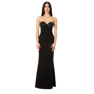Actualee Femme, Robes, Noir, Taille: 38 FR Abito elegante