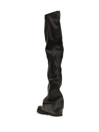 The Attico Womens Boots Robin Extra-Long Eco Leather White