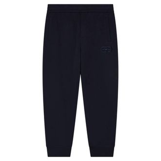Emporio Armani Joggerhose mit Logo-Stickerei - - Trousers - Herren - Blau - L