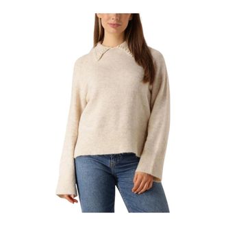 Y.A.S Yasneris LS Strickpullover - - Knitwear - Damen - Beige - XL