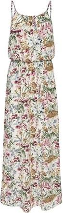 Only Only Femme Onlwinner Sl Maxidress Noos Wvn Robe, Cloud Dancer/Aop : Blurry Flower, 44 EU