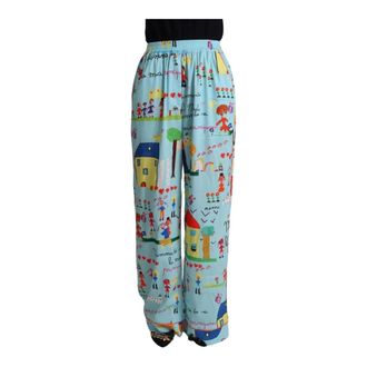 Dolce & Gabbana Damen, Hosen, Blau, 2XSGr&ouml;&szlig;e