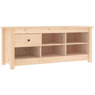 vidaXL Schuhschrank 110x38x45,5 cm Massivholz Kiefer Vidaxl
