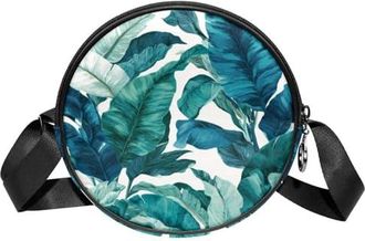 Generic Petit sac &agrave; bandouli&egrave;re circulaire pour femme, petit sac &agrave; bandouli&egrave;re avec fermeture &eacute;clair et bretelles r&eacute;glables style d&eacute;contract&eacute; pour femmes et f