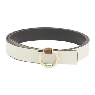 Ferragamo Femme, Accessoires, Blanc, Taille: 95 CM Ceintures